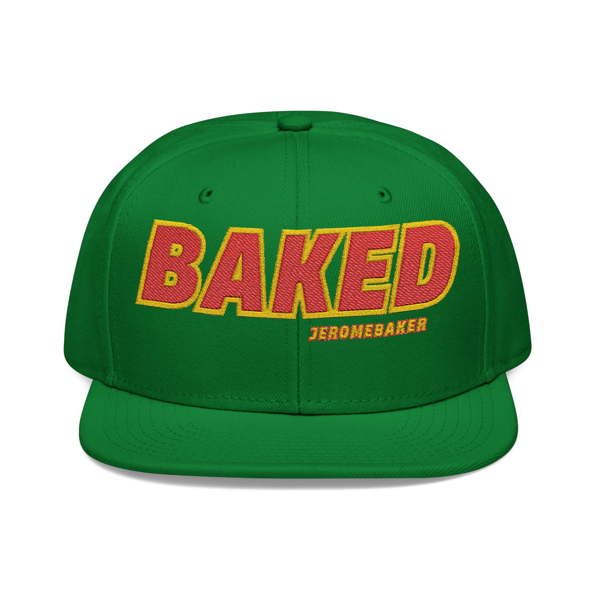 Baked Embroidered Snapback Hat - Stylish Streetwear – Jerome Baker Designs